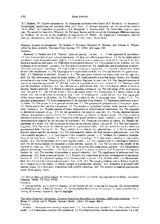 (PDF) Geometric numerical integration: Structure-preserving algorithms for ordinarv differential ...