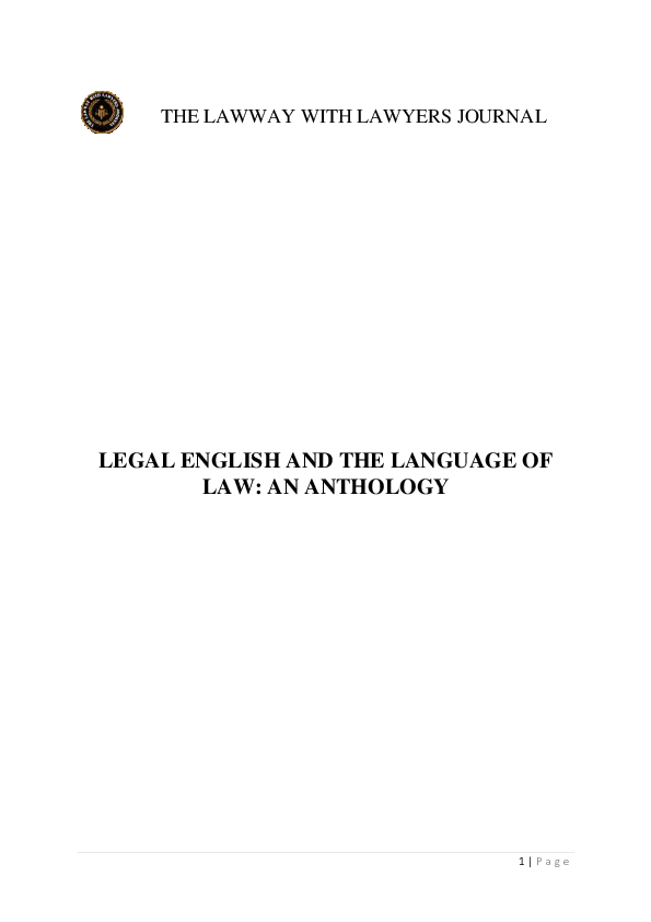 (PDF) LEGAL DISCOURSE AND ITS LINGUISTIC BARRIERS: CHALLENGES IN ...