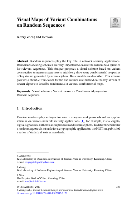 (PDF) Visual Maps of Variant Combinations on Random Sequences