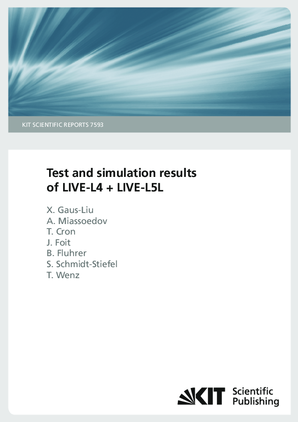 (PDF) Test and simulation results of LIVE-L4 + LIVE-L5L. (KIT ...