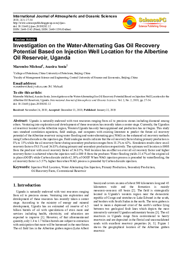 (PDF) Maximizing the Oil Recovery Through Miscible Water Alternating ...