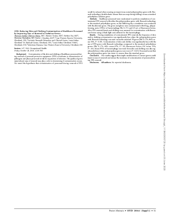 (PDF) Reducing Skin and Clothing Contamination of Healthcare Personnel ...