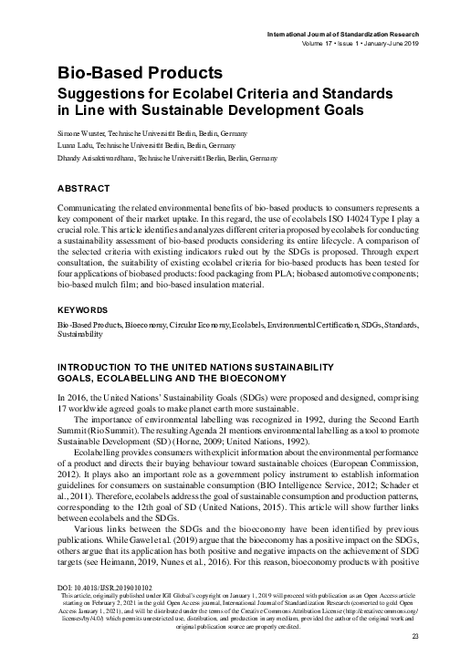 (PDF) Bio-Based Products