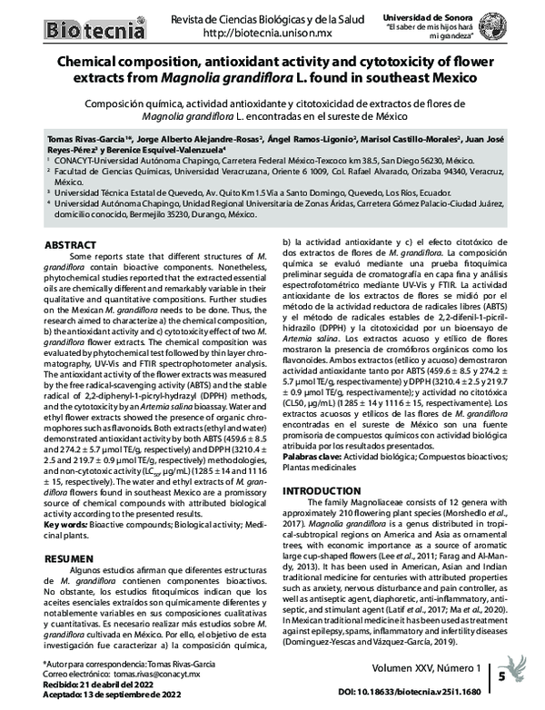 (PDF) Chemical composition, antioxidant activity and cytotoxicity of ...