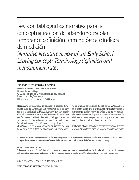 (PDF) Revisión bibliográfica narrativa para la conceptualización del ...