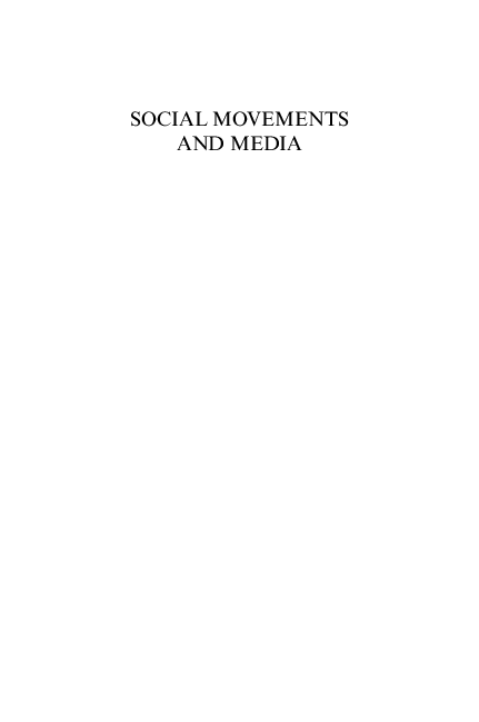 (PDF) Social Movements and Media