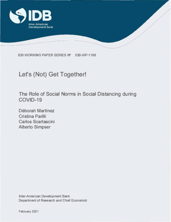 (PDF) Let's (Not) Get Together!: The Role of Social Norms in Social ...