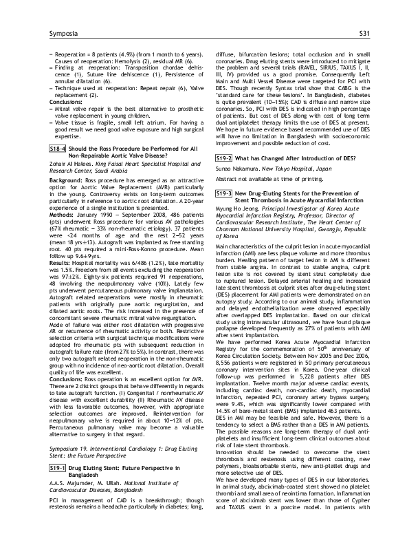(PDF) S18-4 Should the Ross Procedure be Performed for All Non ...