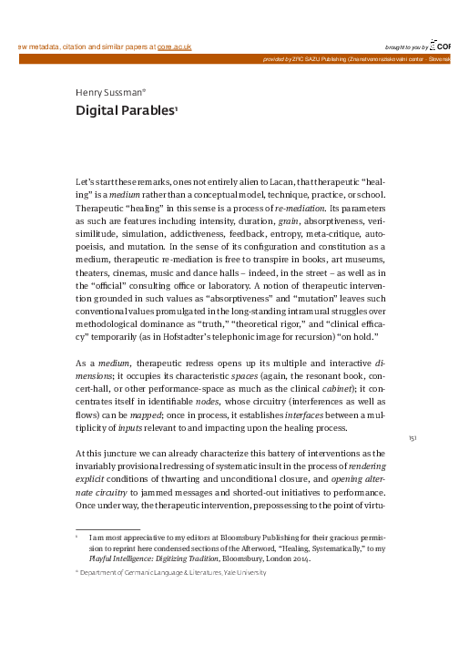 (PDF) Digital Parables