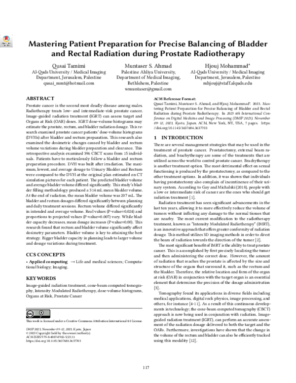 (PDF) Mastering Patient Preparation for Precise Balancing of Bladder ...