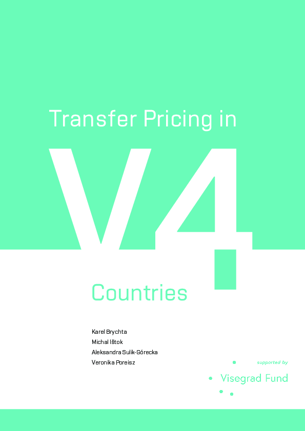 (PDF) Transfer Pricing in V4 Countries