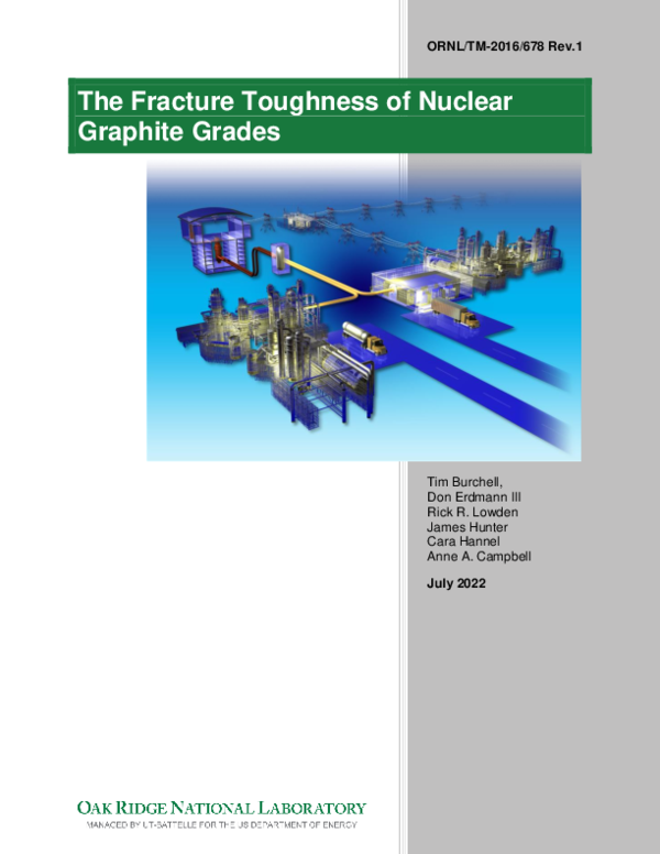 (PDF) The Fracture Toughness of Nuclear Graphite Grades