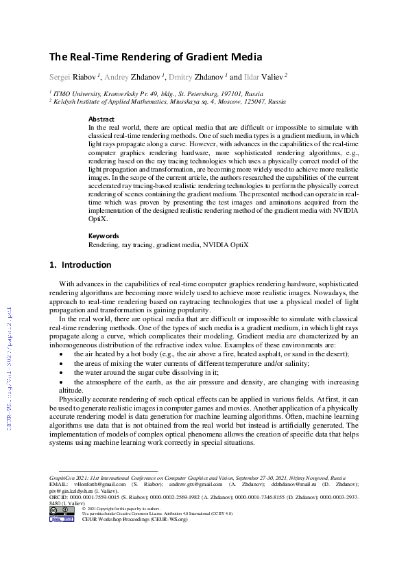(PDF) The Real-Time Rendering of Gradient Media