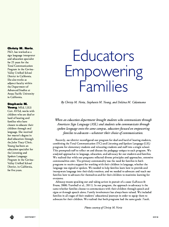 (PDF) Educators Empowering Families