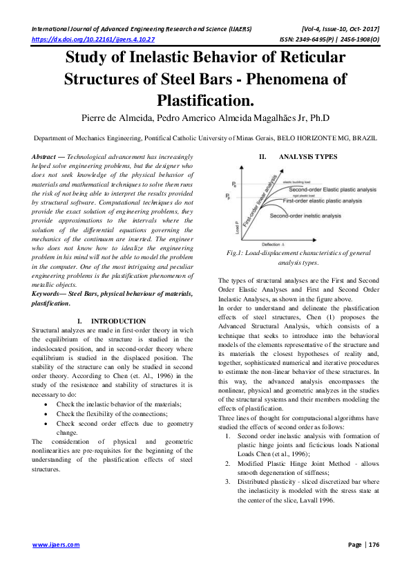 (PDF) Study of Inelastic Behavior of Reticular Structures of Steel Bars - Phenomena of ...