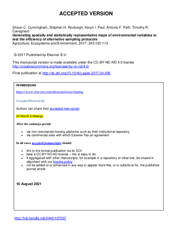 (PDF) Generating spatially and statistically representative maps of ...