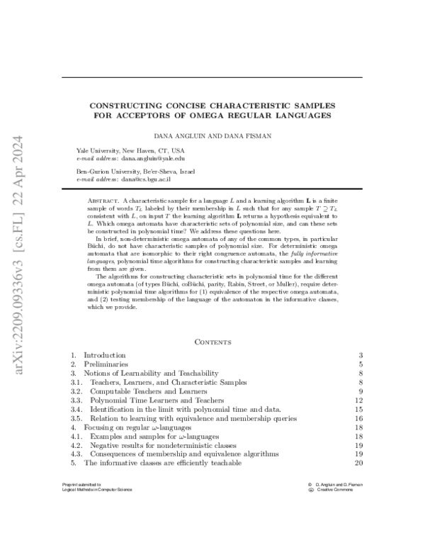 (PDF) Polynomial Identification of $\omega$-Automata