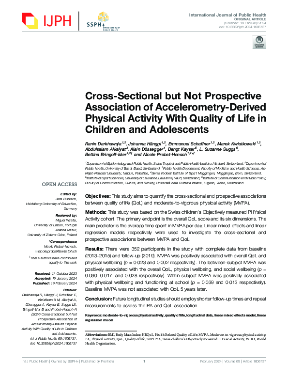 (PDF) Cross-Sectional but Not Prospective Association of Accelerometry-Derived Physical Activity ...