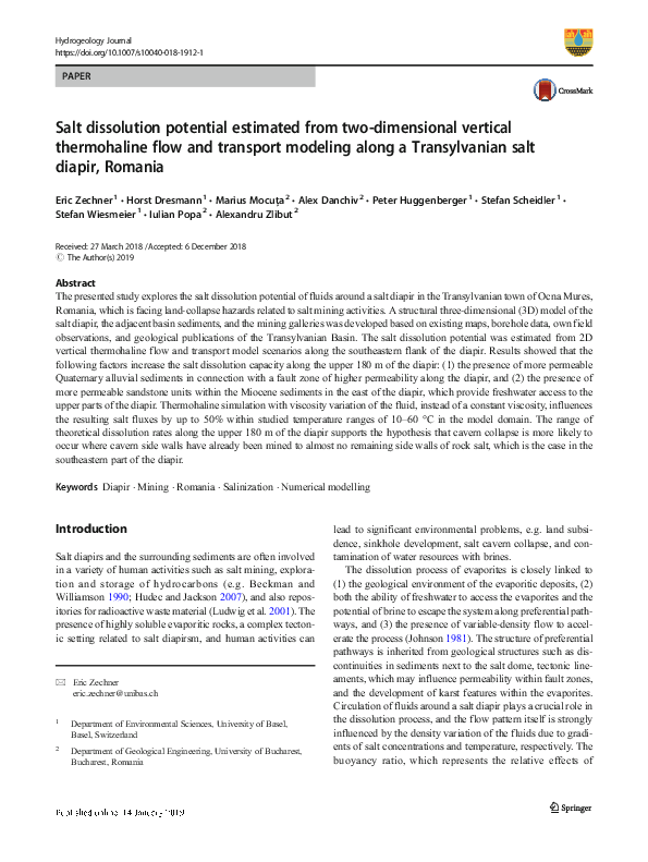 (PDF) Salt dissolution potential estimated from two-dimensional ...