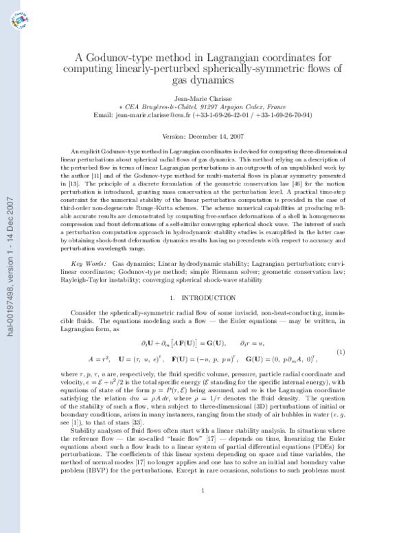 (PDF) Gas Dynamics