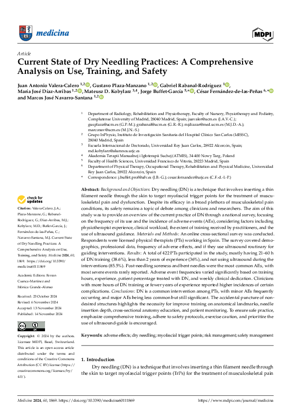 (PDF) Current State of Dry Needling Practices: A Comprehensive Analysis ...
