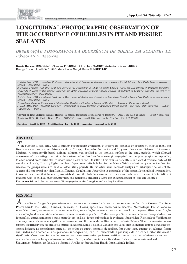 (PDF) Longitudinal photographic observation of the occurrence of ...
