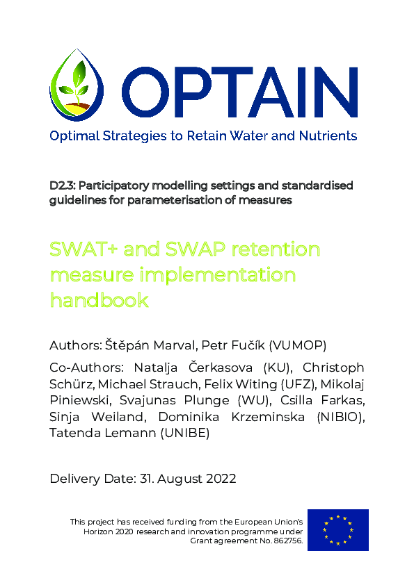 (PDF) SWAT+ and SWAP retention measure implementation handbook ...
