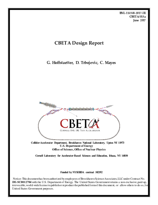 (PDF) CBETA Design Report