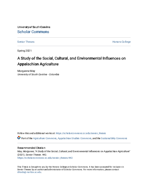 (PDF) A Study of the Social, Cultural, and Environmental Influences on ...
