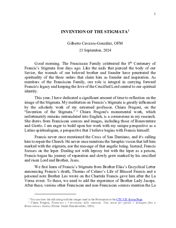 (PDF) Invention of the Stigmata