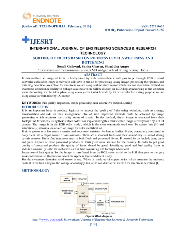 (PDF) Ijesrt International Journal of Engineering Sciences & Research ...