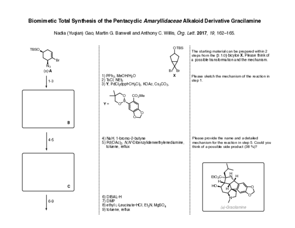 (PDF) Biomimetic Total Synthesis of the Pentacyclic Amaryllidaceae ...
