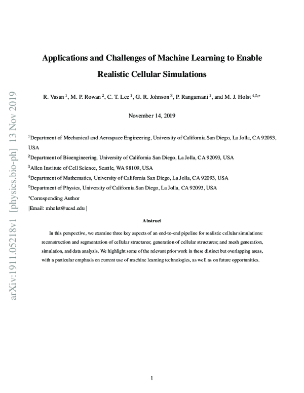 (PDF) Applications and Challenges of Machine Learning to Enable ...