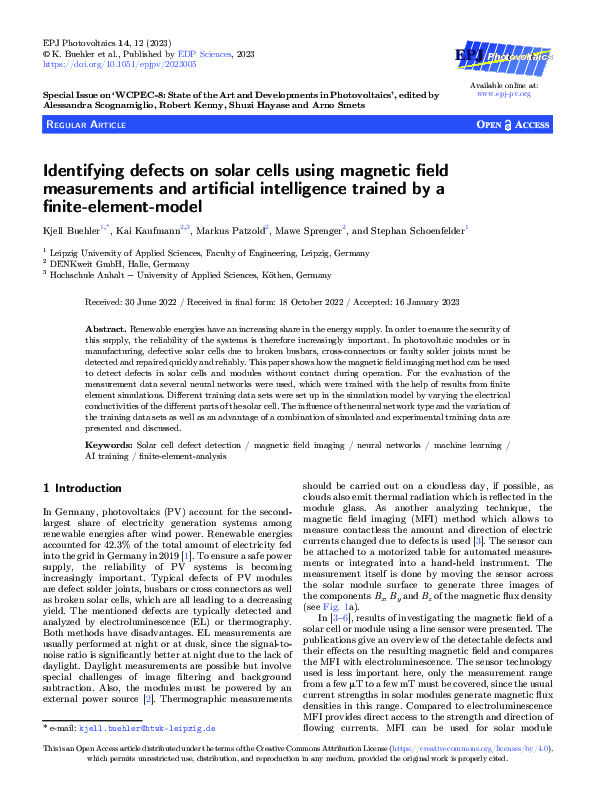 (PDF) Identifying defects on solar cells using magnetic field ...