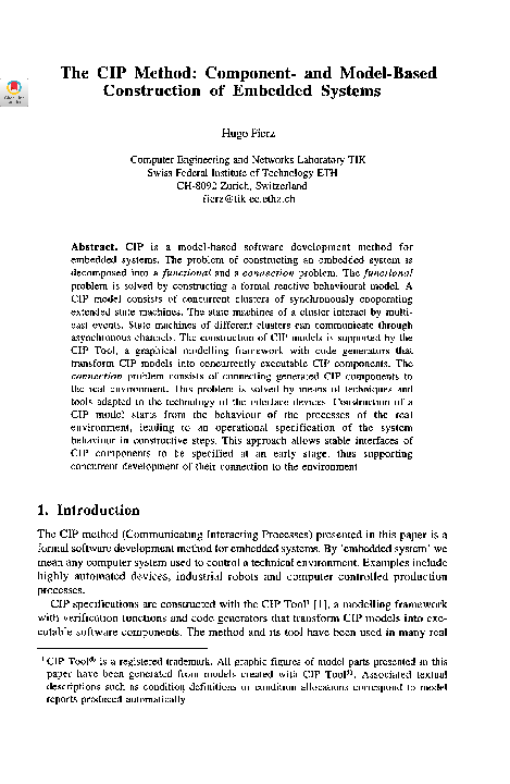 (PDF) The CIP method