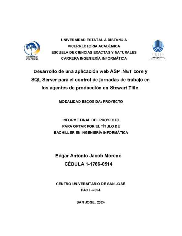 Pdf Desarrollo De Una Aplicación Web Asp Net Core Y Sql Server Para