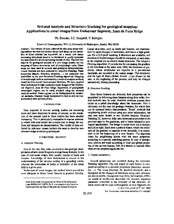 (PDF) Textural analysis and structure-tracking for geological mapping ...