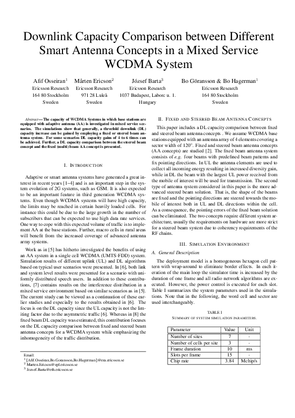 (PDF) Downlink capacity comparison between different smart antenna concepts in a mixed service W ...