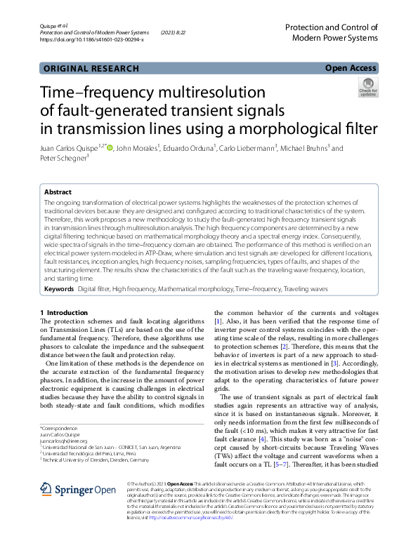 (PDF) Time–frequency multiresolution of fault-generated transient signals in transmission lines ...