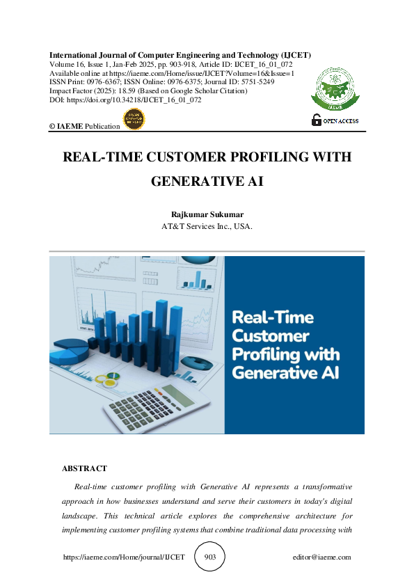 (PDF) REAL-TIME CUSTOMER PROFILING WITH GENERATIVE AI