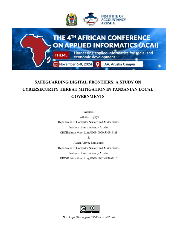 (PDF) SAFEGUARDING DIGITAL FRONTIERS: A STUDY ON CYBERSECURITY THREAT ...