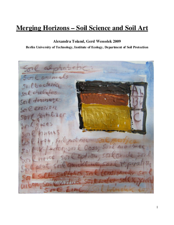 (PDF) Merging Horizons—Soil Science and Soil Art
