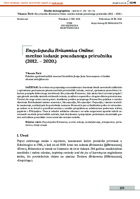 (PDF) Encyclopædia Britannica Online