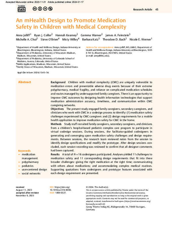 (PDF) An mHealth design to promote medication safety in children with ...