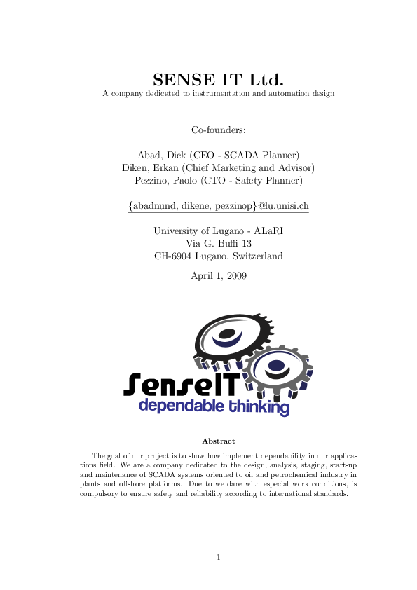 (PDF) Analysis of Dependability in a Oil-based SCADA System