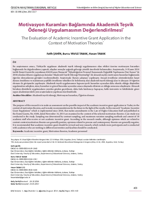 (PDF) The evaluation of academic incentive grant application in the ...
