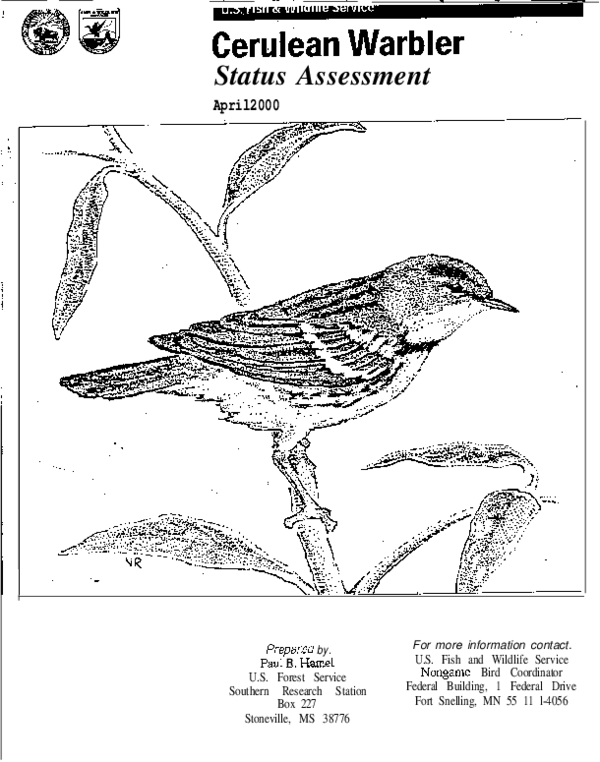 (PDF) Cerulean Warbler - Status Assessment
