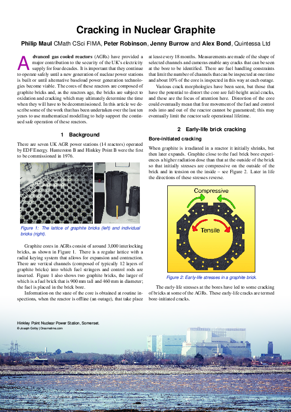 (PDF) Cracking in Nuclear Graphite