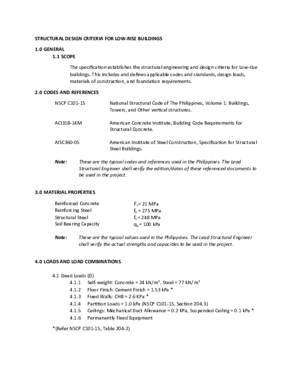 (PDF) STRUCTURAL DESIGN CRITERIA FOR LOW-RISE BUILDINGS