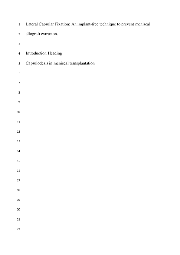 (PDF) Lateral Capsular Fixation: An Implant-Free Technique to Prevent ...